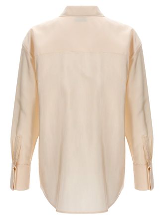 Saint Laurent Mens Beige Acetate Blouse