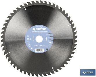 cofan Holz-Gehrungsscheibe &Oslash;350 x 30 mm, 56 Z&auml;hne