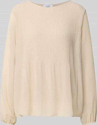 Zabaione Bluse mit Plisseefalten Modell Ev44a