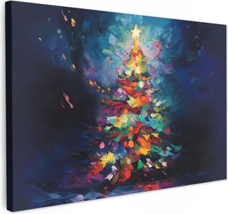 MuchoWow © Weihnachtsdeko Wandbilder Groß 120x80 cm XXL Wohnzimmer Wanddeko Schlafzimmer Weihnachtsgeschenke Zimmer Deko auf Wand Dekoration Wall Art Geschenke