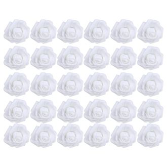 SOLUSTRE 100 St&uuml;ck K&uuml;nstliche Schaumrosen Bl&uuml;tenk&ouml;pfe &Oslash;6cm Wei&szlig; f&uuml;r Hochzeitsdeko Selbstgemacht Blumenarrangements Zuhause