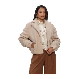 Nukus Faux Fur Shearling Jackets - - Jackets - Damen - Beige - 2XL