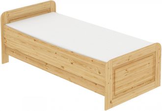 Erst-Holz Seniorenbett extra hoch 120x200 Einzelbett Rollrost Matratze Bett Massivholz Kiefer 60.42-12 M