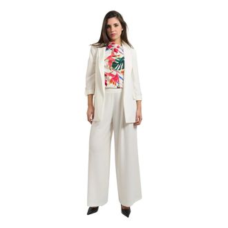Yes-Zee YES Zee, Femme, Vestes, Blanc, Taille: 42 FR Veste &agrave; Manches 3/4