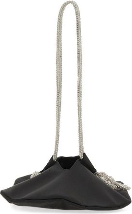 Kara Womens Ufo Shoulder Bag Black Polyester