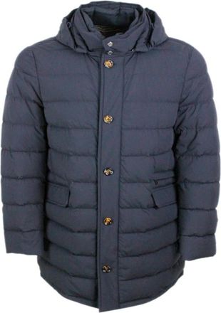 Moorer Homme, Vestes, Bleu, Taille: XL Manteau Bleu Calandri KN