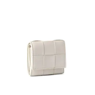 Bottega Veneta Interlaced Leather Wallet - White