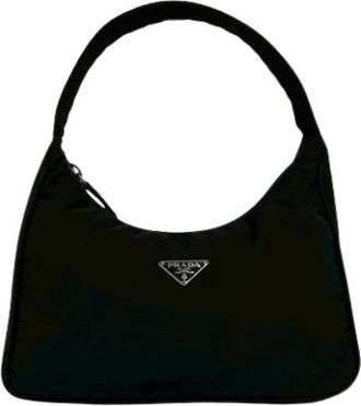 Prada Sac bandouli&egrave;re vintage en nylon pr&eacute;-poss&eacute;d&eacute; - Femme - Pre-owned - Noir - Taille: ONE Size