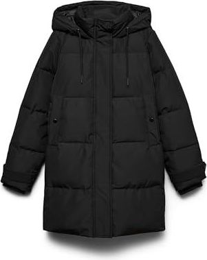 Vero Moda VMLEONIELEA DOWN NOOS GA Veste pour femme, noire, taille M, Noir, M