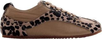 Gioseppo Sneakers aus Leder und Nylon mit Animal-Print - - Shoes - Damen - Beige - 40 EU
