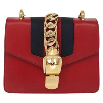 Gucci Pre-owned Leder Umh&auml;ngetasche - - Pre-owned - Damen - Rot - ONE SIZE