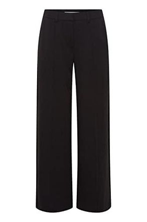 Ichi Ihkate Sus Office Wide Pa Pantalon daffaires décontracté, 194008/noir, XS Femme