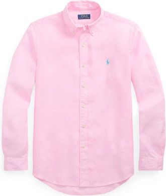 Polo Ralph Lauren Herren Leinenhemd mit Button-down-Kragen