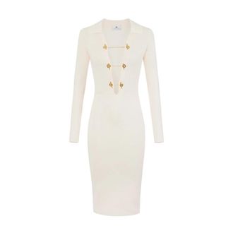 Elisabetta Franchi Midi Kleider - - Dresses - Damen - Beige - M