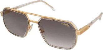 Carrera unisex, Accessoires, Jaune, Taille: 58 MM Double-Bridge Metal Lunettes de soleil