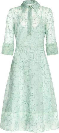 Genny Femme, Robes, Vert, Taille: 48 FR Shirt Robes