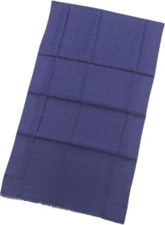 Ferragamo Pre-owned Scarf - Femme - Pre-owned - Bleu - Taille: ONE Size