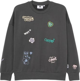 Chocoolate sweat à logo brodé - Gris