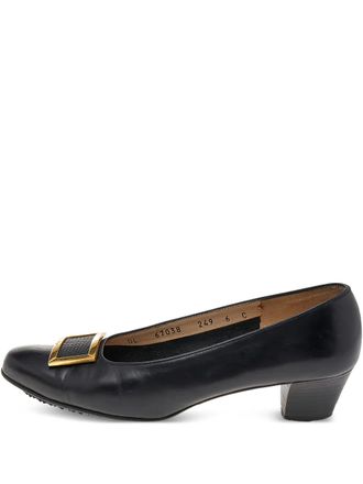 Ferragamo escarpins 45 mm en cuir - Noir