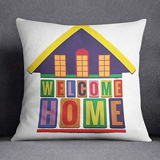 Bonamaison Le Jardin du Lin Kissenhüllen, Cotton, Mehrfarbig, 45x45