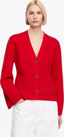 Arket Strickjacke Aus Baumwolle -Rot