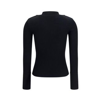 Courr&egrave;ges Womens Black Viscose Dress Shirt