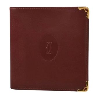 Cartier Portefeuille Must Pre-owned (bi-pli) - Homme - Pre-owned - Rouge - Taille: ONE Size