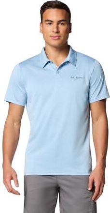 Columbia Polo de randonnée pour Homme, Bleu ondulé, XL