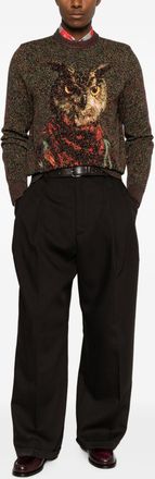 Etro Etro Pull &agrave; col rond en laine m&eacute;lang&eacute;e