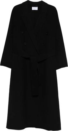 So Allure belted double-breasted coat - Schwarz
