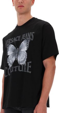 Versace Jeans Couture Butterfly Logo T-Shirt - Black