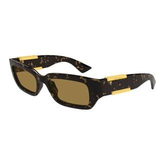 Bottega Veneta unisex, Accessoires, Brun, Taille: 53 MM Squared Lunettes de soleil