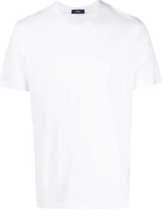 Herno Homme, Tops, Blanc, Taille: XL T-shirt en jersey de coton