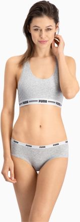 Puma Lot de 2 shortys PUMA Femme, V&ecirc;tements, Gris, 3