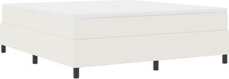 vidaXL Boxspringbett Creme 180 x 200 cm Cordstoff Vidaxl