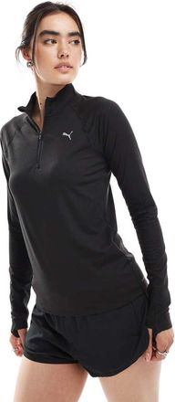 Puma Run Velocity Cloudspun - Top &agrave; col zipp&eacute; - Noir