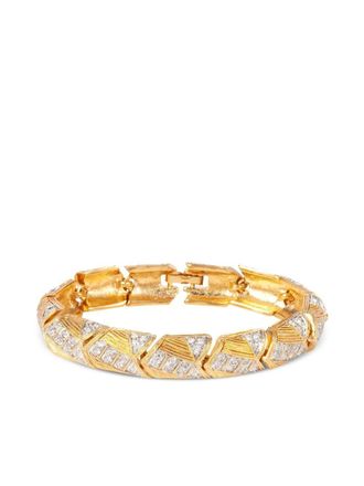 Susan Caplan Vintage Armspange mit Kristallen - Gold