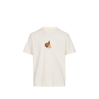 Les Deux T-shirt droit imprim&eacute; en coton