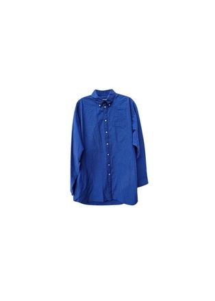 Balenciaga Blue windowpane check cotton oversize shirt Size XXL