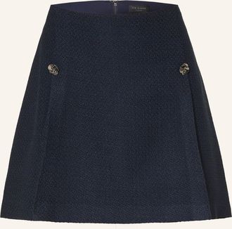 Ted Baker Boucl&eacute;-Rock Floxas Mit Glitzergarn blau