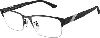 Emporio Armani Homme, Accessoires, Noir, Taille: 53 MM Collection de Lunettes Élégantes