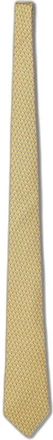 Ermenegildo Zegna Cravate en soie &agrave; imprim&eacute; palmier - Homme - Accessoires - Jaune - Taille: ONE Size