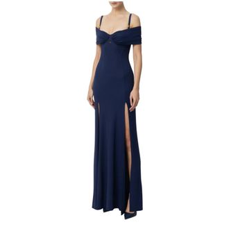 Elisabetta Franchi Blaues Abendkleid im Korsett-Stil - - Dresses - Damen - Blau - S