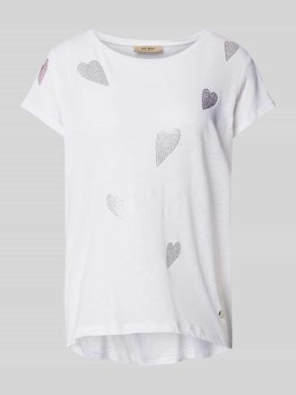 Mos Mosh Regular Fit T-Shirt aus Baumwoll-Leinen-Mix Modell LAURA