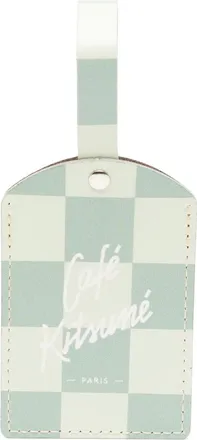 Maison Kitsuné valise à roulettes à logo - Vert