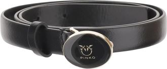 Pinko Pinko, Femme, Accessoires, Noir, Taille: M Ceinture 2 cm avec Logo Love Birds