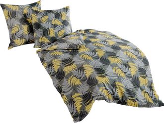 BIERBAUM Mako-Satin Bettw&auml;sche Aniak Honig 1 Bettbezug 135 x 200 cm + 1 Kissenbezug 80 x 80 cm, 232250