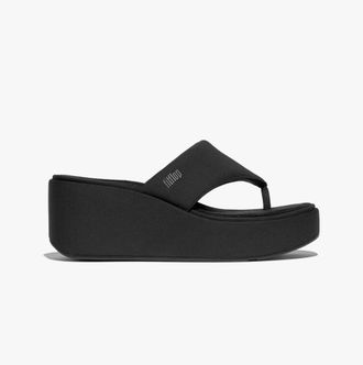 FitFlop Plateau-Sandalen mit Keilabsatz f&uuml;r Damen, Schwarz, 42 EU
