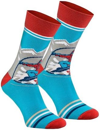 Rainbow Socks Femme Homme drôle Snowboard Chaussettes - Chaussettes dhiver - 1 paire - Taille 41-46