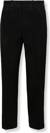 Maison Margiela Homme, Pantalons, Noir, Taille: M Wool Pantalons